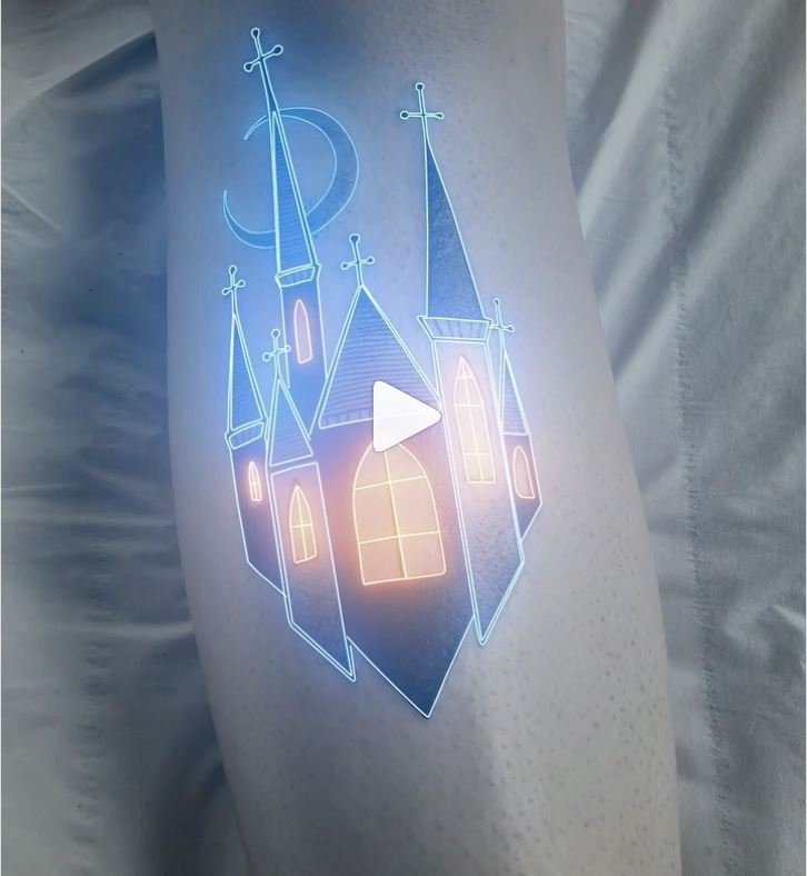 An Artist Creates Animated Tattoos Using Neon Lights, and It's Highly ...